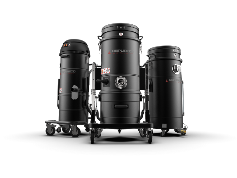 Wet&Dry Single Phase Industrial Vacuum Cleaners - Depureco