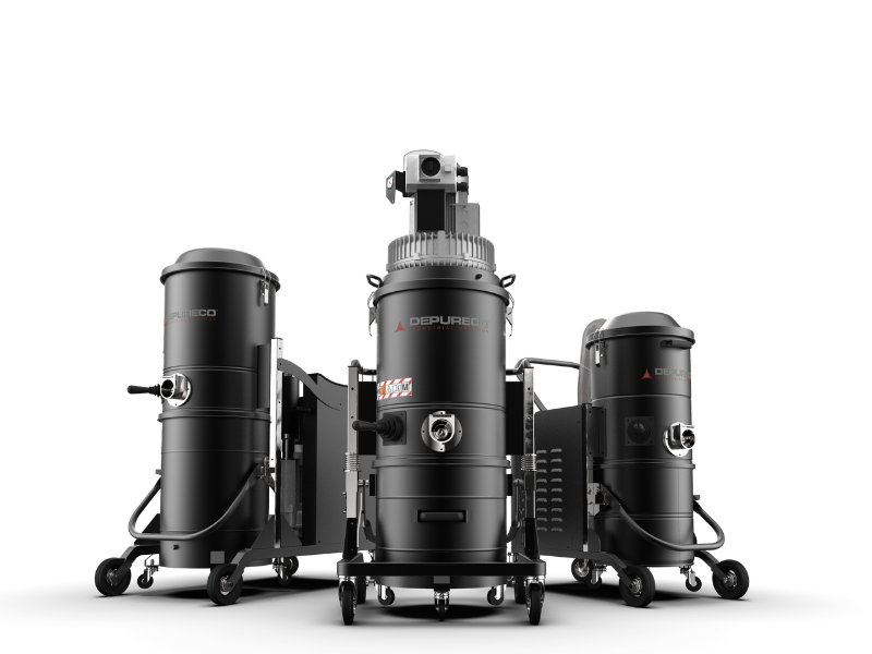 Heavy Duty three-phase industrial vacuum cleaners - Depureco