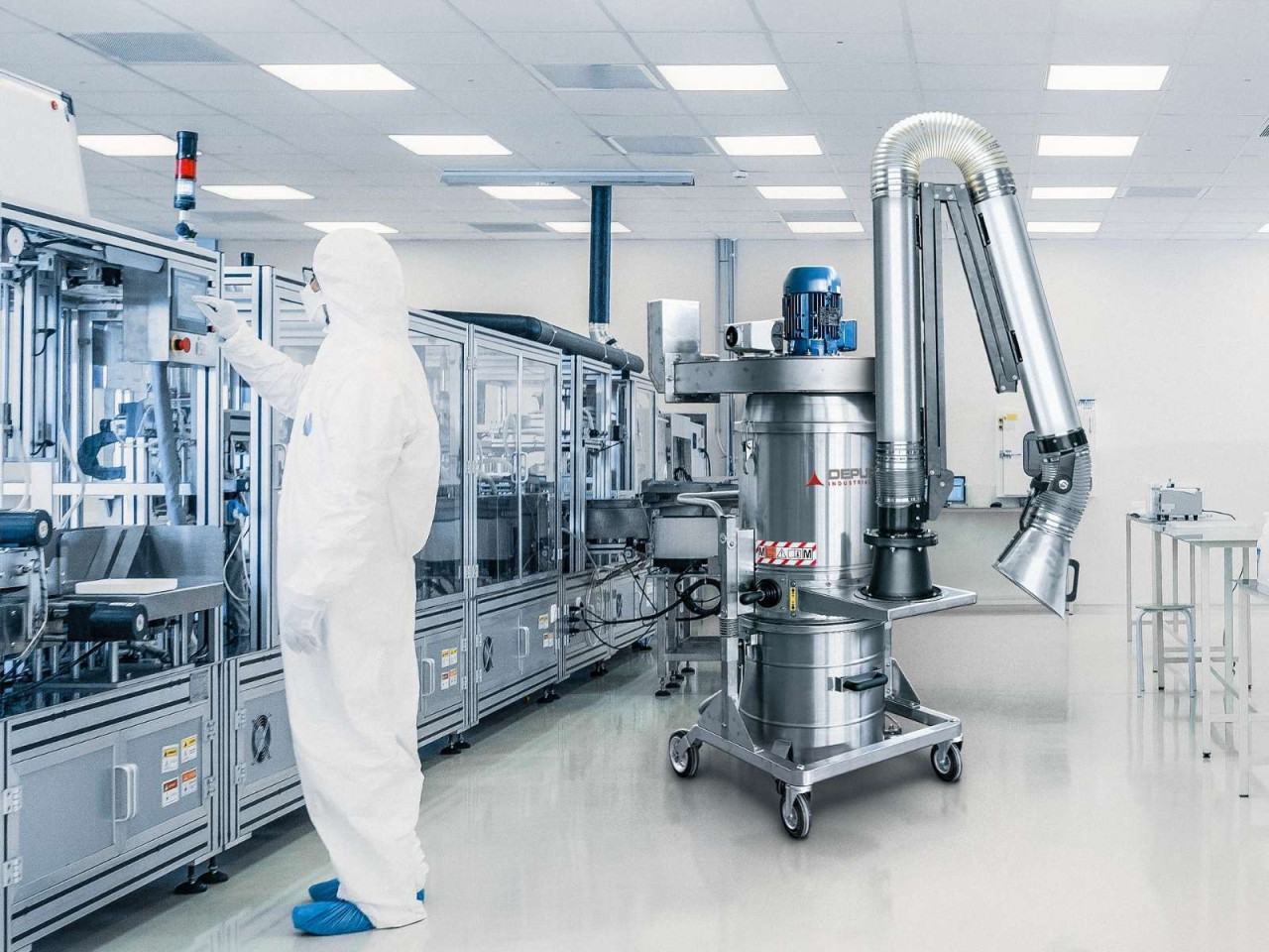 Industrial vacuum cleaners for the pharmaceutical industry - Depureco