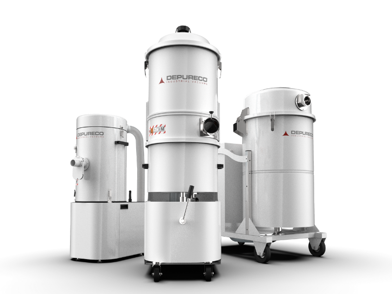 Pneumatic industrial vacuum cleaners - Depureco