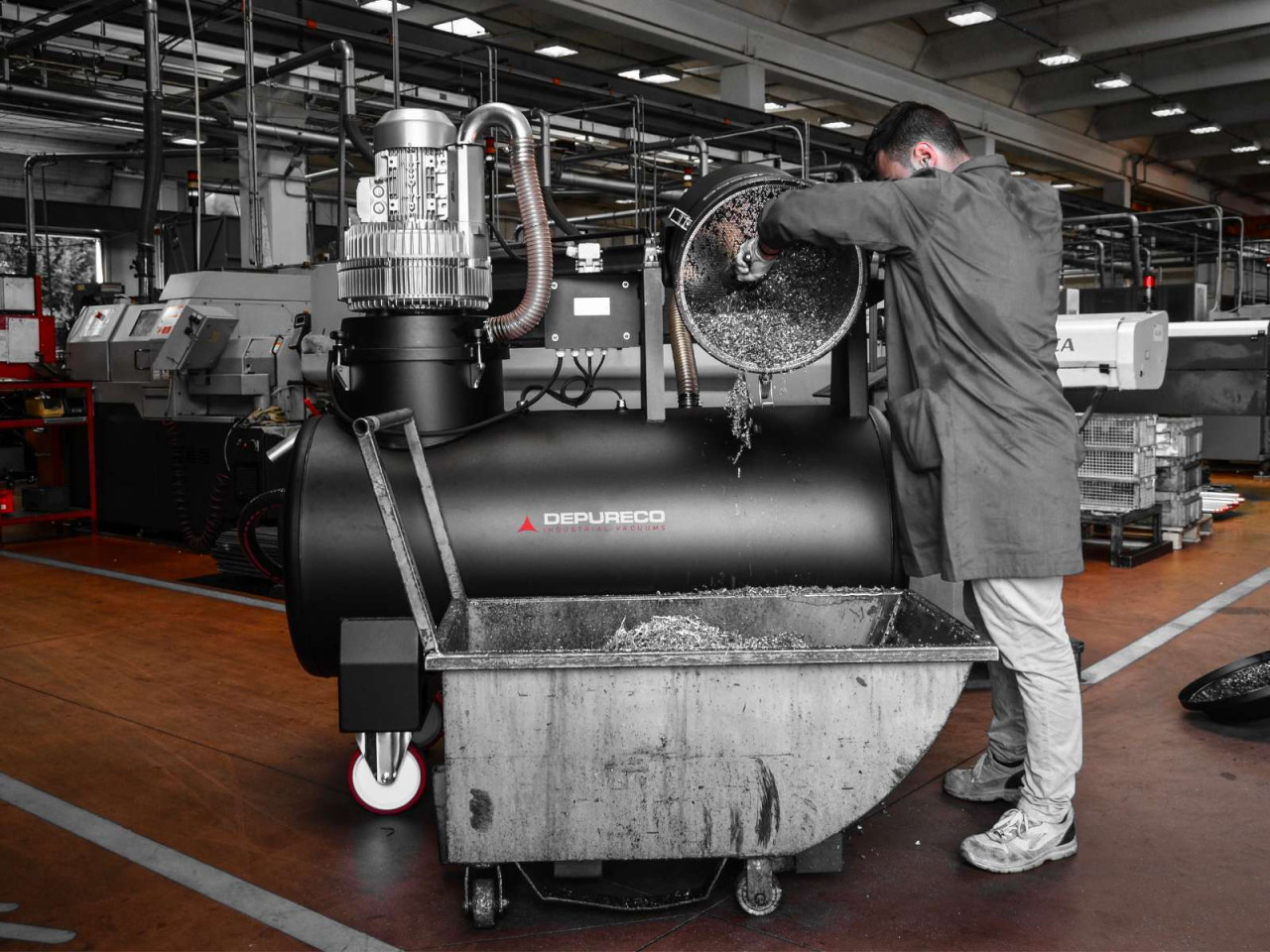 Recovery of coolant oil and metal chips from machine tools - Depureco