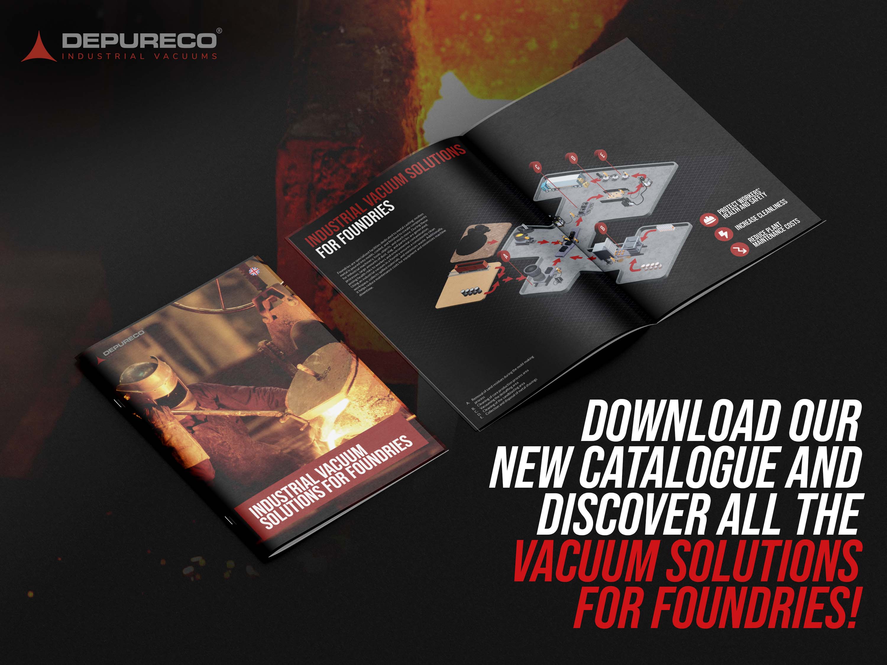 Vacuum Solutions for Foundries: Download the Catalogue - Depureco