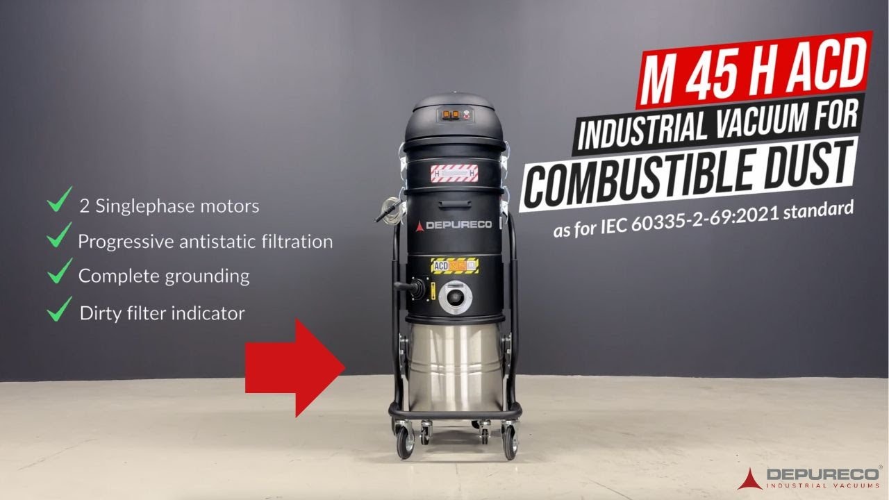 Aspiradores industriales M 45 H ACD y M PRO H ACD - Depureco