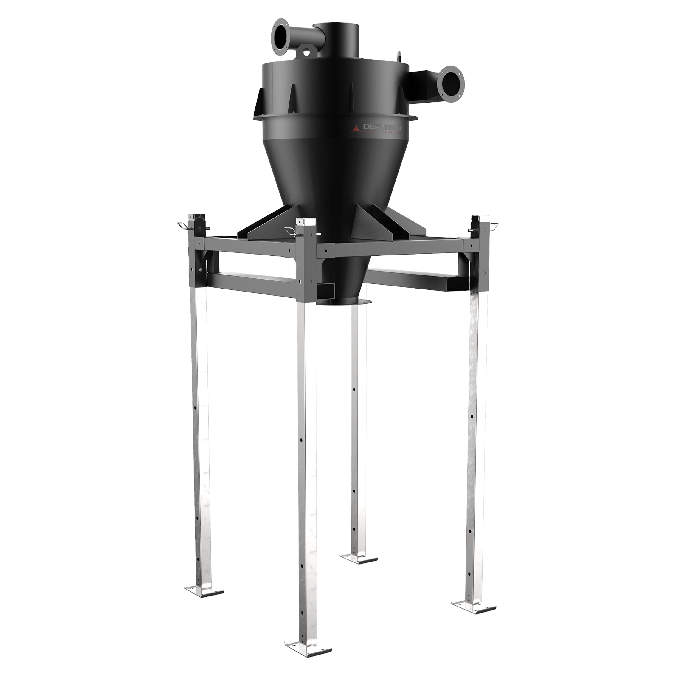 Cyclonic Hopper 390 Hopper for unloading into a big-bag - Depureco